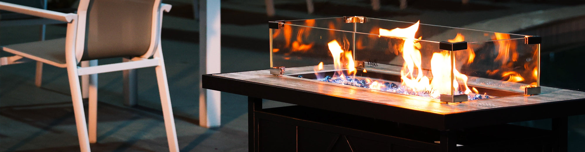 Fire Table Wind Guard | Tempered Glass Wind Shield